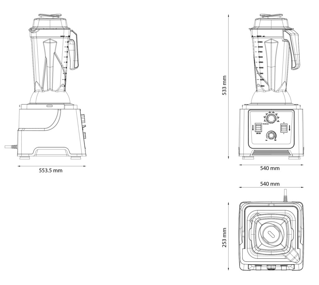 COMMERCIAL FOOD BLENDER – Promix